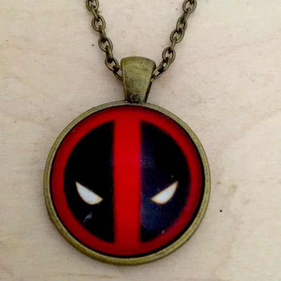 Accessories | Deadpool Logo Bronze Color Charm With 18 Chain | Poshmark